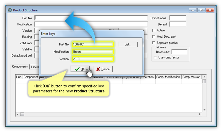 ProdMaster | How to create new Product Structure